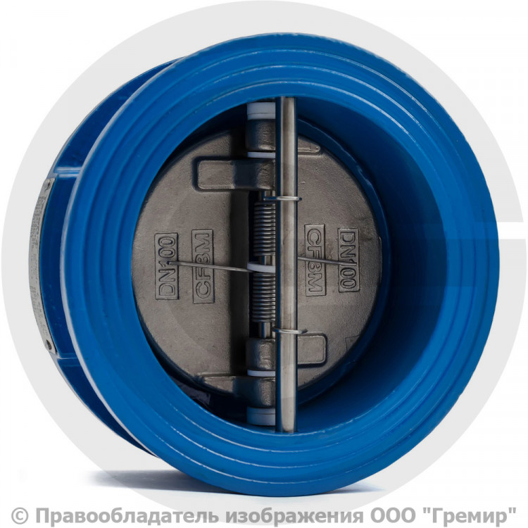 Клапан обратный двухстворчатый Ду-100 Ру-16 Tecofi ств нерж CB3449 купить в Москве - цены в Гремир