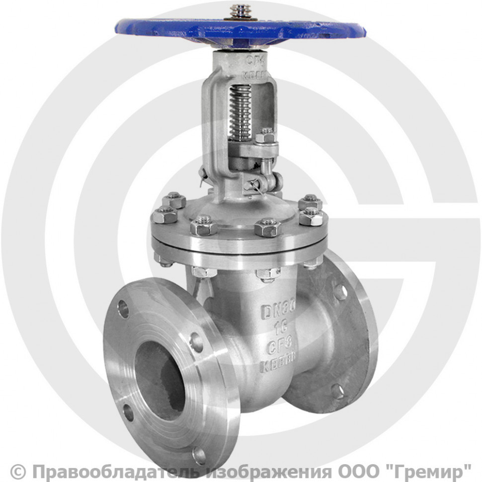 Задвижка нержавеющая фланцевая Ду-100 (4") Ру-16 NK-ZK100/4 купить в ...