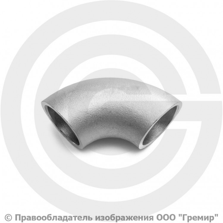 Отвод нержавеющий 48,3х2 AISI 304 90 градусов EN 10253-3 купить в ...